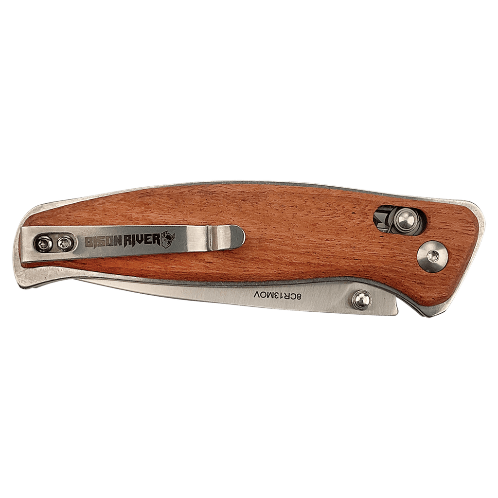 Button Lock Folding Knife – Timber 2 Glass