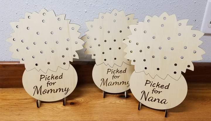 Flower Holder w/Stand – Timber 2 Glass